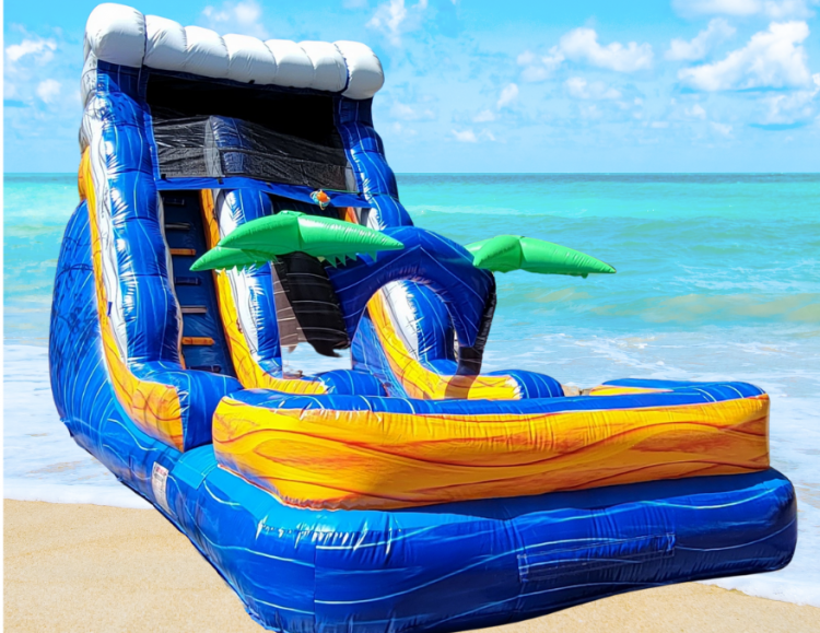 19' Palm Slide - Jumpy Thingz Party Rentals